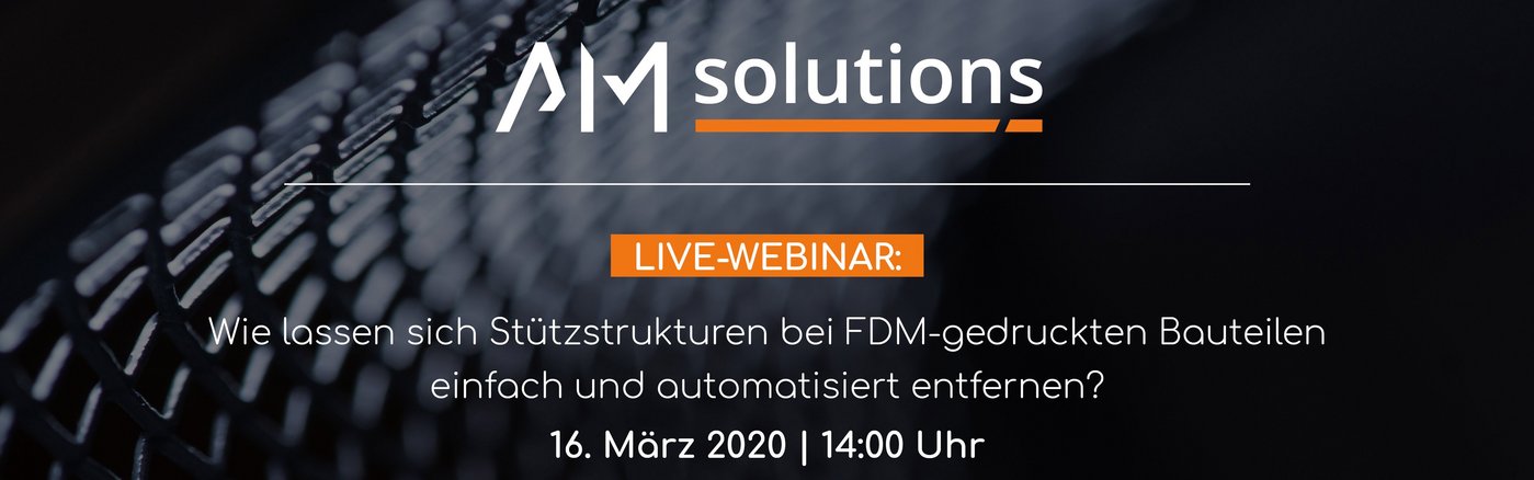 LIVE Webinar: How can support structures for FDM-printed components be ...